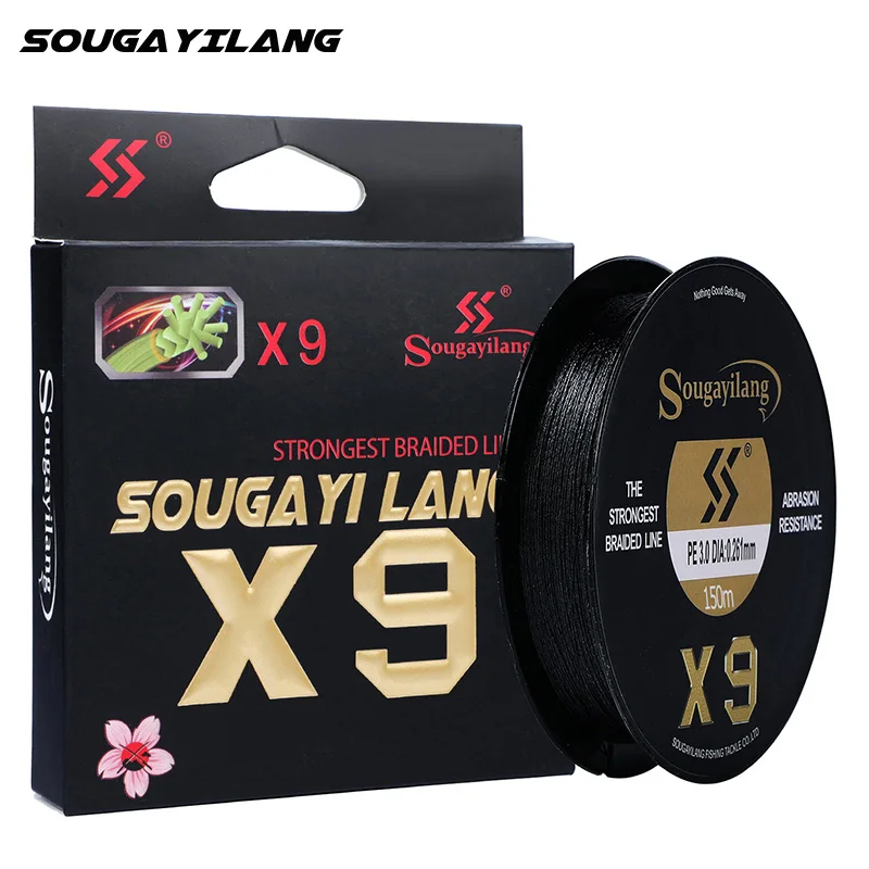 Sougayilang Top Quality 9 Strands PE Line X9 Sinking Line 150M Low ...