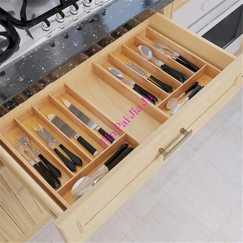 Kitchen Drawer Organizer Expandable Bamboo Spoon Fox Knife Chopstocks ...