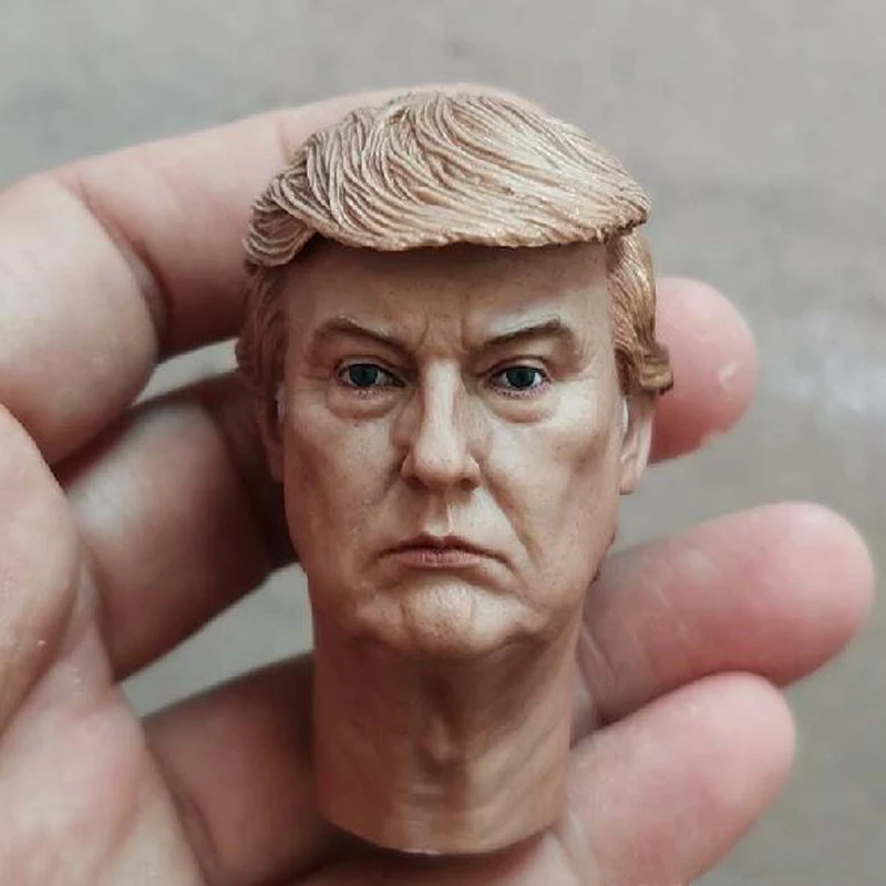 Delicate Painting 1/6 Scale Politicians Donald Trump Head Sculpt Fit 12 ...