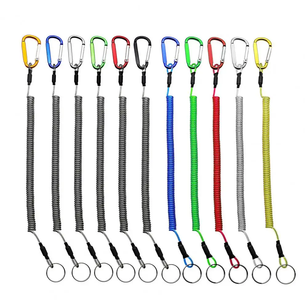 1m-2m-Outdoor-Anti-lost-Rope-Spiral-Keychain-Elastic-Spring-Anti-lost ...