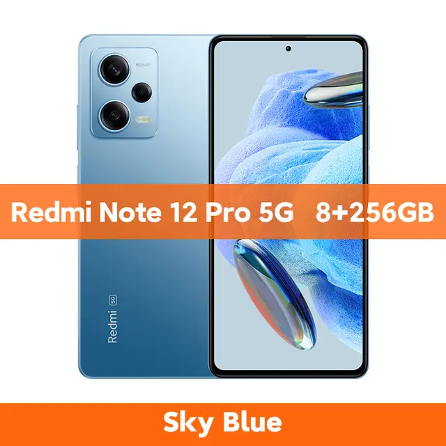 Xiaomi-Redmi Note 12 Pro 5G, Versão Global, 128GB, 256GB, Câmera OIS, Tela AMOLED 120Hz ...