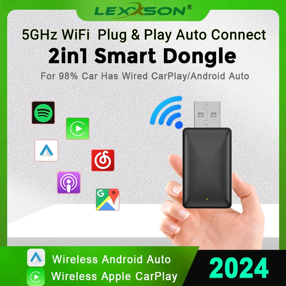 Carplay-Wireless-Adapter-Android-Auto-2in-1-Smart-Dongle-2024-5G-WIFI ...