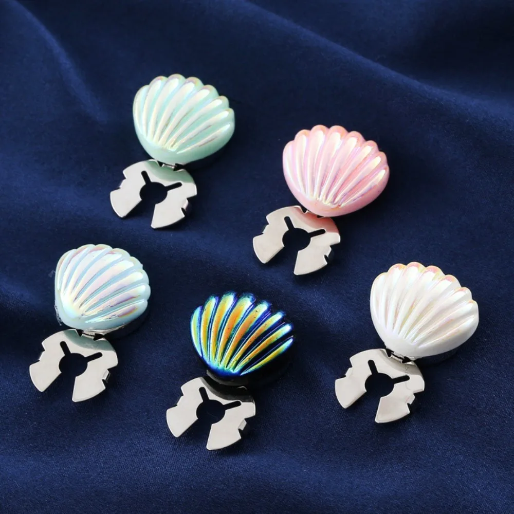 1PCS New Shell-Shaped Luxury Button Box Tortoise Snap Cap for Men Women ...