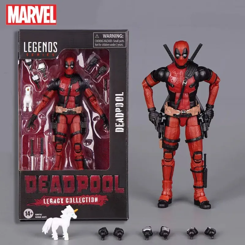 Marvel Deadpool Movable Action Figure Toy with Parts Horse Model ...