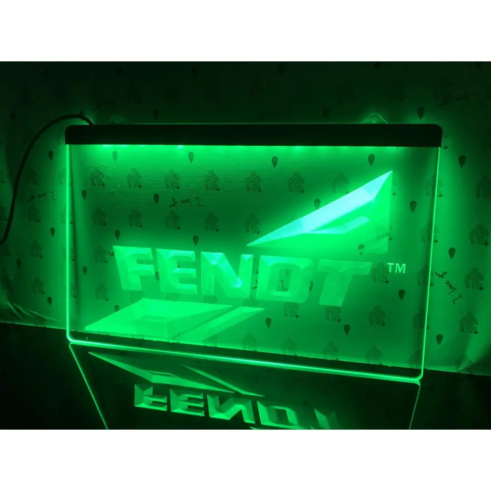 Fendt Tractor 3D Carving LED Neon Sign for Wall Unique Home Decor for ...