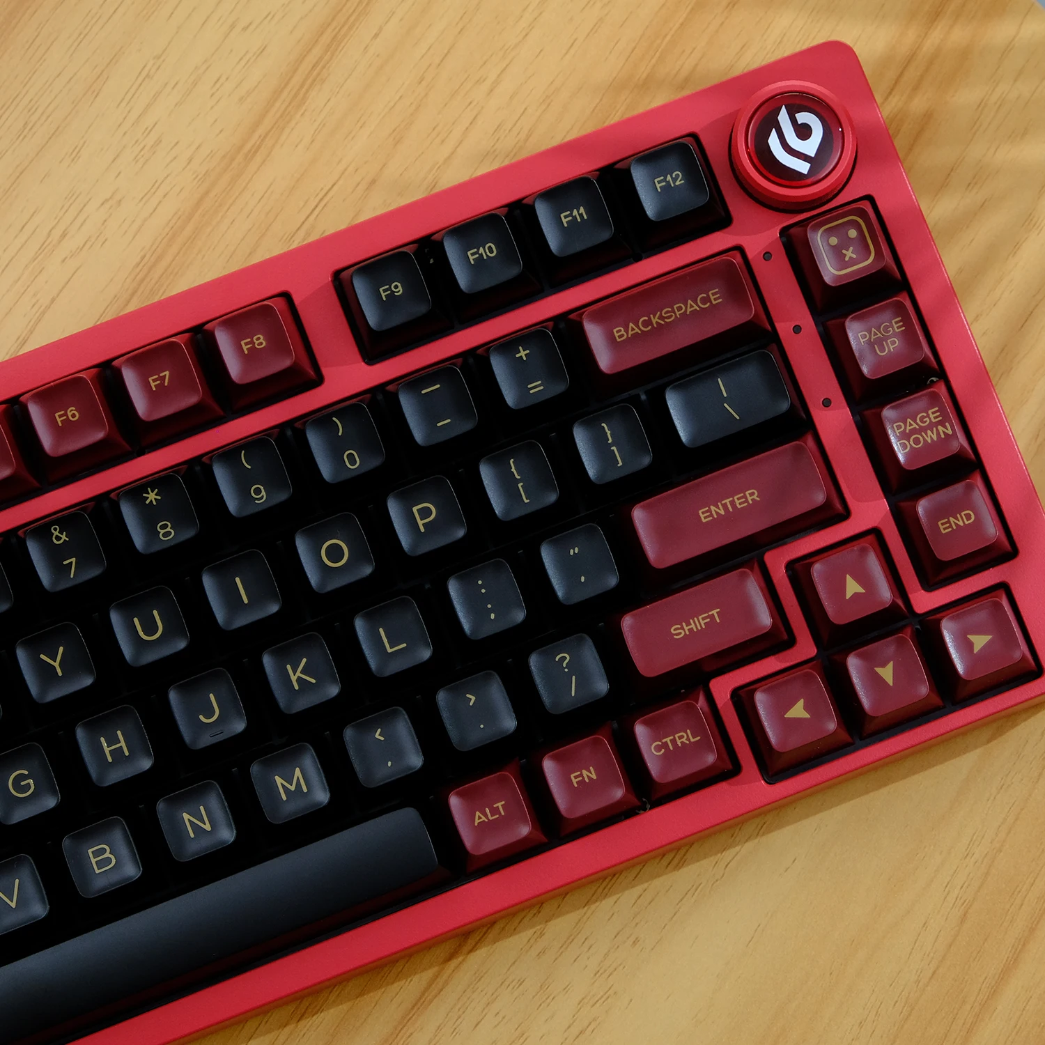 KBDiy-142Keys-Set-GMK-Red-Samurai-Keycaps-for-Mechanical-Keyboard-PBT ...