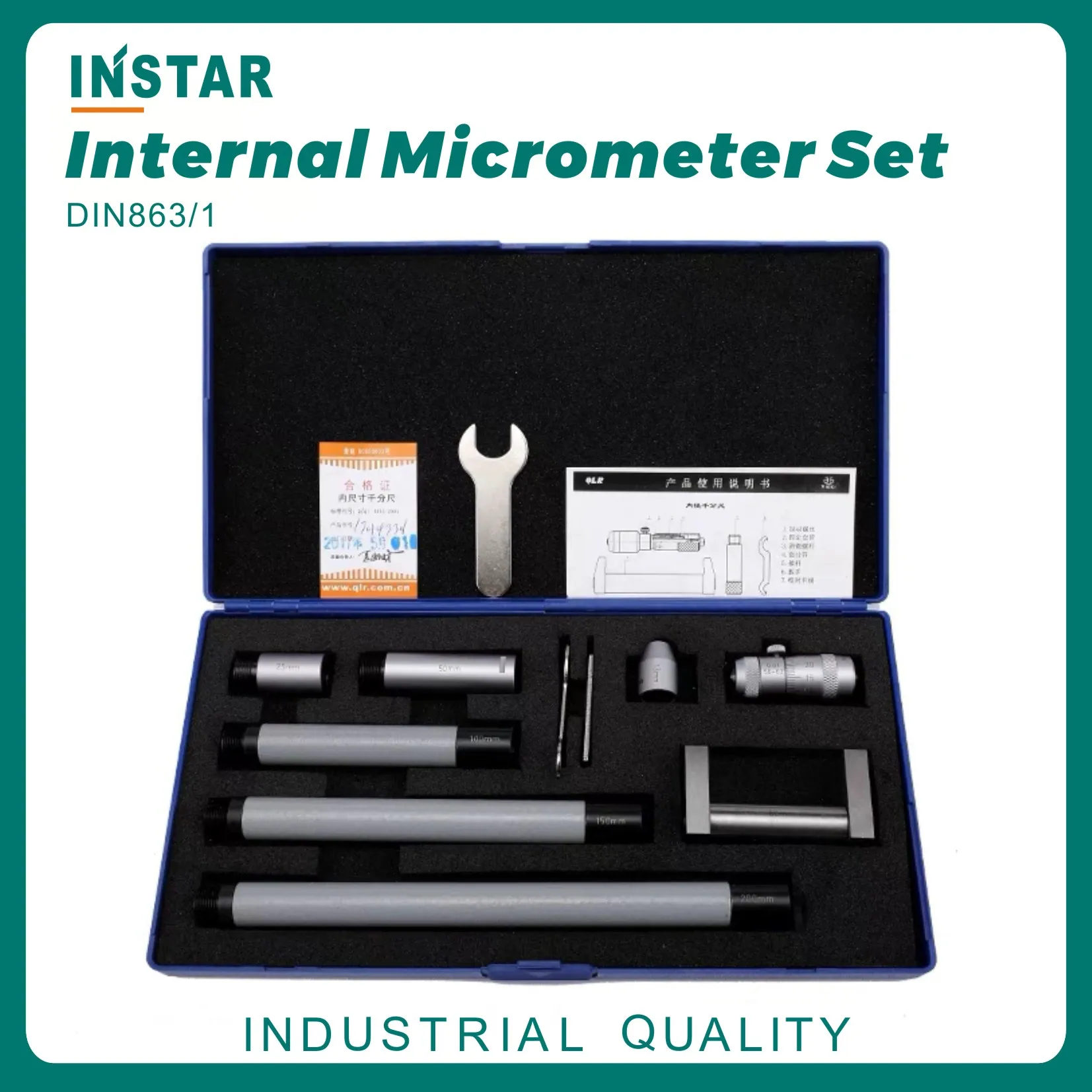 INSTAR-Internal-Micrometer-50-63mm-Industrial-Quality-Gauge-50-250mm-50 ...
