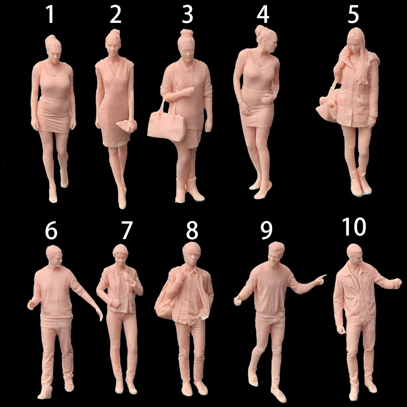 1-64-Figure-Woman-Standing-Miniature-1-43-Resin-Casual-Style-Model ...