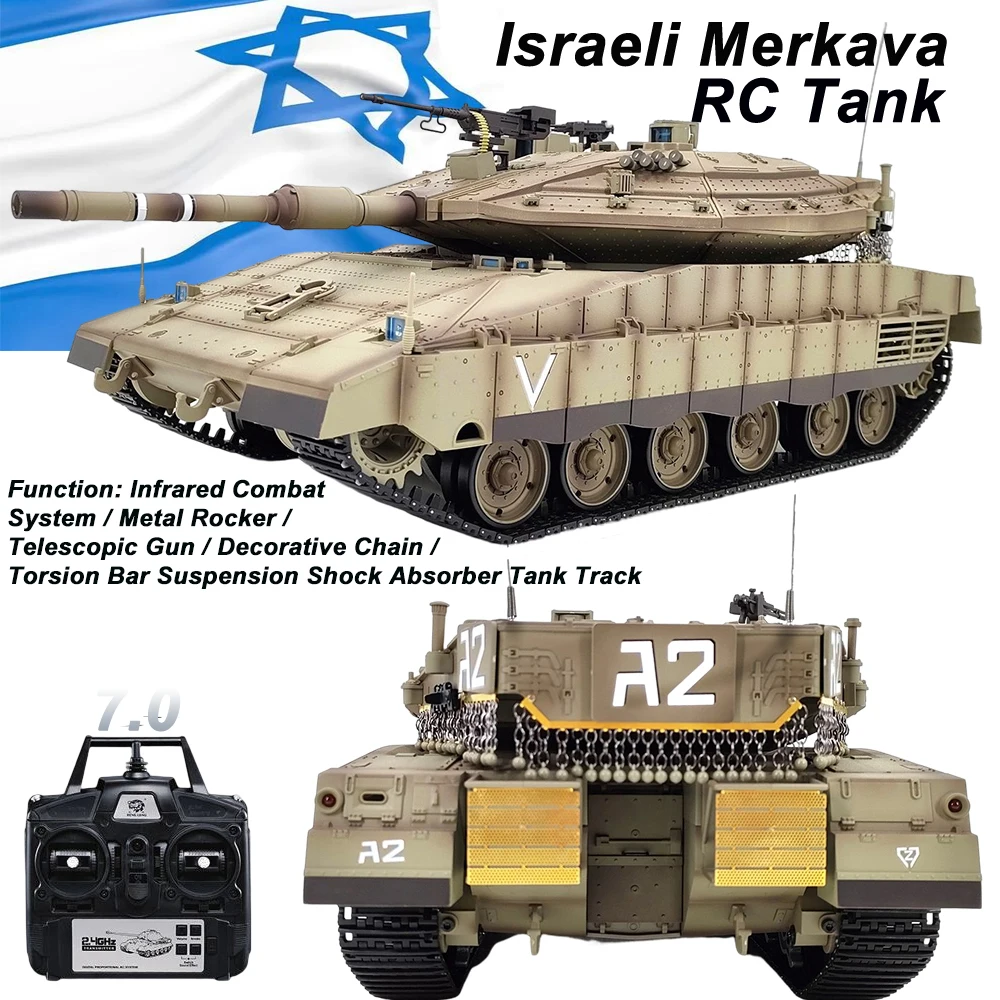 3958 ISR Merkava MK4 Remote Control Tank Main Battle Tank War Military ...