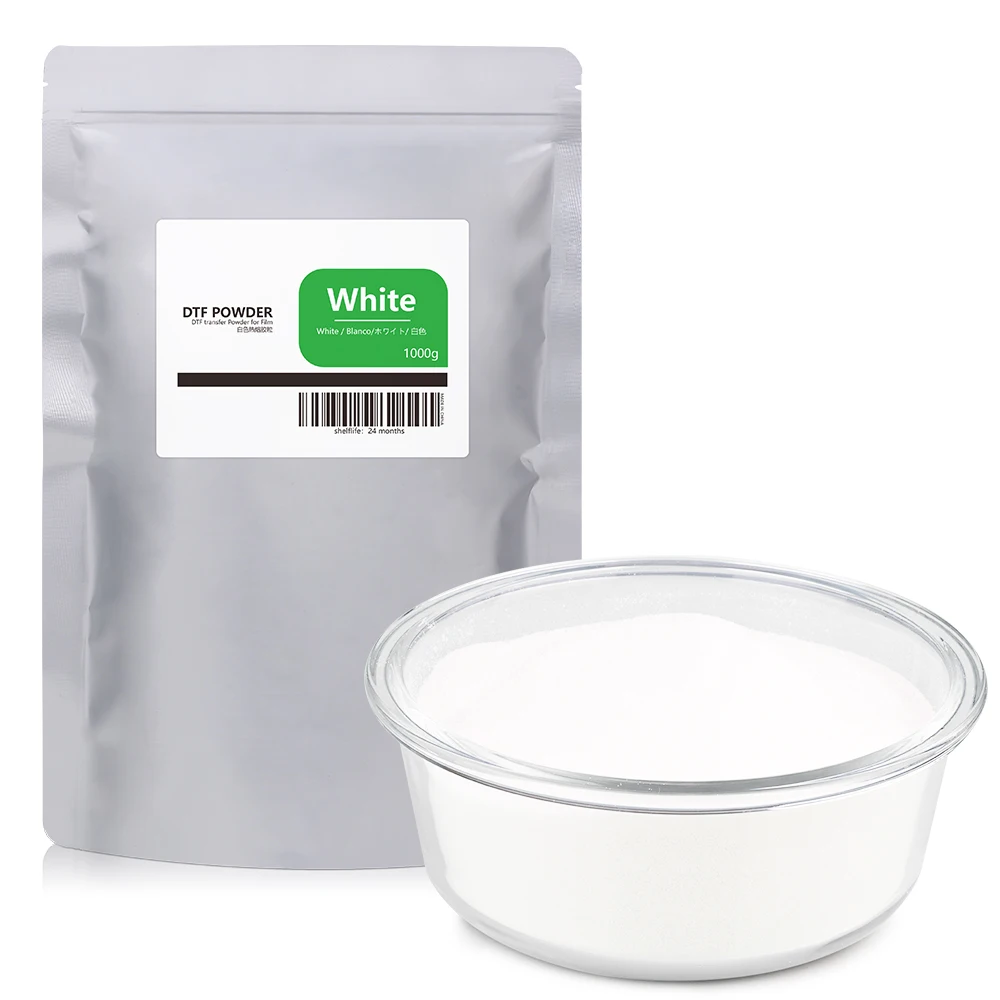 1000g White or Black DTF Hot Melt Transfer Powder Adhesive For Epson ...