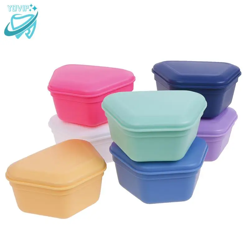 Denture-Bath-Box-Cleaning-teeth-Case-Dental-False-Teeth-Storage-Box ...