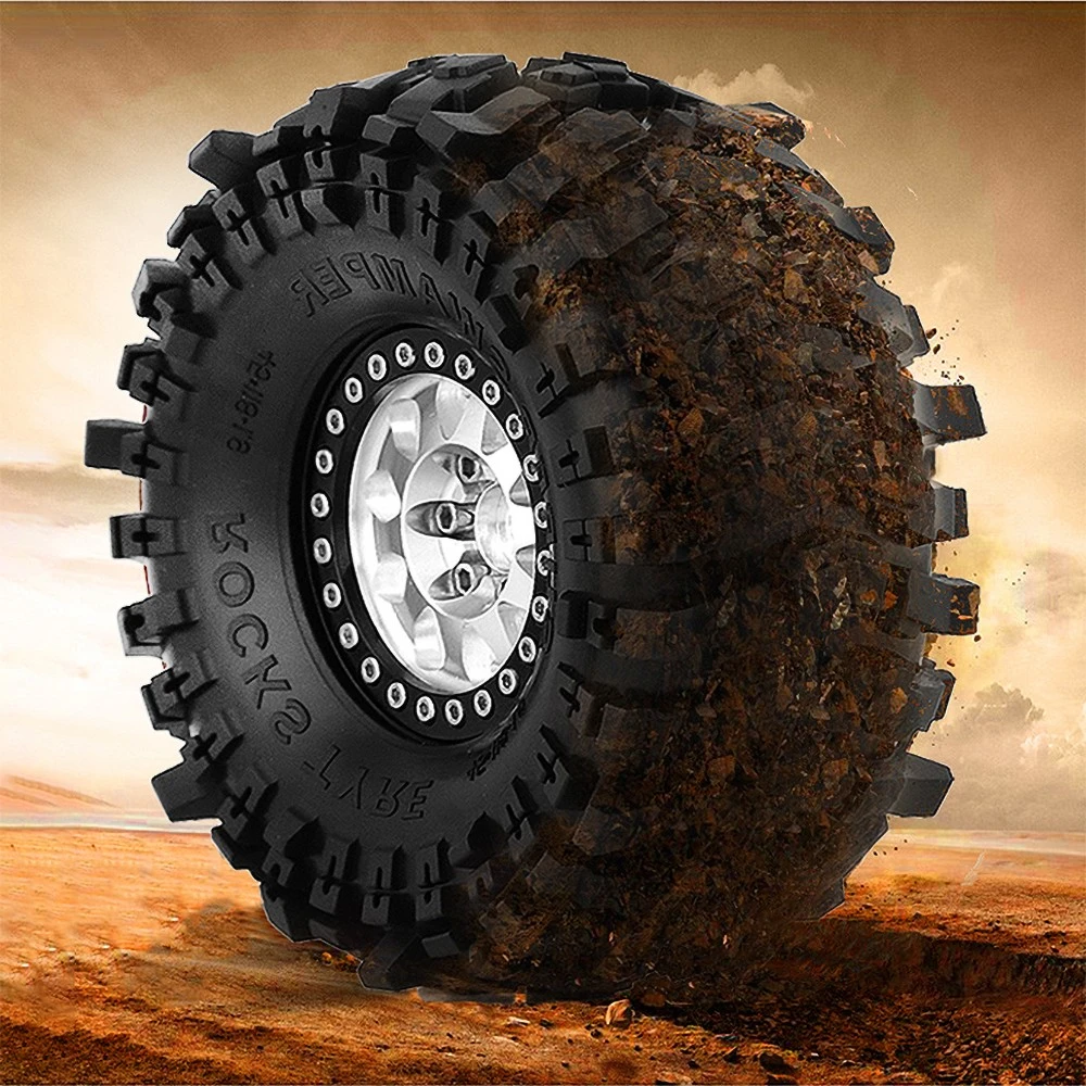 4pcs 1.9 Inch Rubber Tyre 118*45mm For 1/10 Rc Crawler Car Trax Trx4 ...