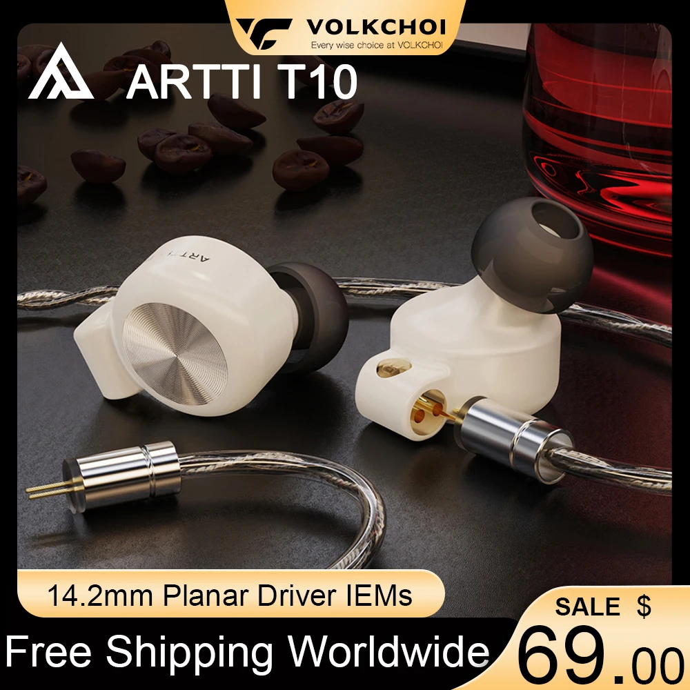 ARTTI-T10-In-ear-Earphone-HIFI-14-2mm-Planar-Driver-Headset-with ...