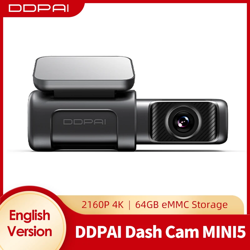 DDPAI Dash Cam Mini 5 4K 2160P HD DVR รถกล้อง Android Wifi Auto ไดรฟ์รถ ...