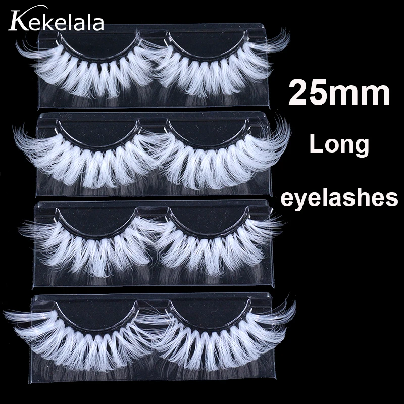 1-Pair-Long-White-Eyelashes-3D-Dramatic-False-Colored-Cosplay-Lashes ...
