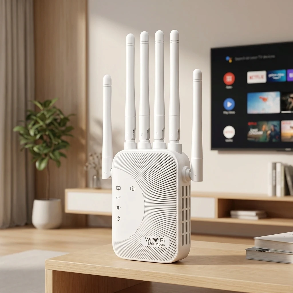 Dual Band Wifi AmplifierAC1200/AC300 2.4G/5G Repeater Network Expander ...