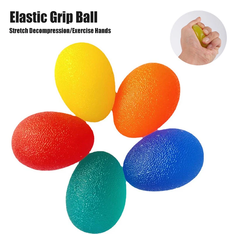 Silicone-Hand-Grip-Ball-Egg-Unisex-Gym-Fitness-Finger-Heavy-Exerciser ...