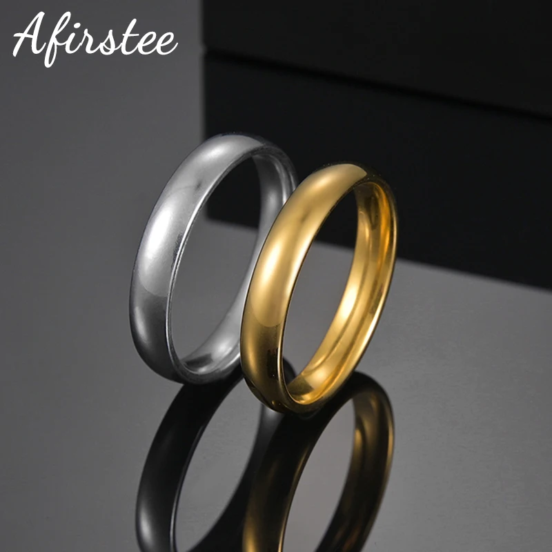2022-New-Fashion-4mm-Gold-Color-High-Quality-Ring-Stainless-steel ...