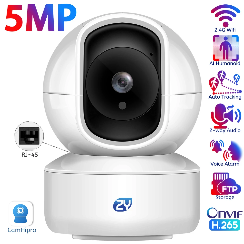 5MP-Indoor-Security-Camera-Human-Detect-Auto-Tracking-Wifi-PTZ-IP ...