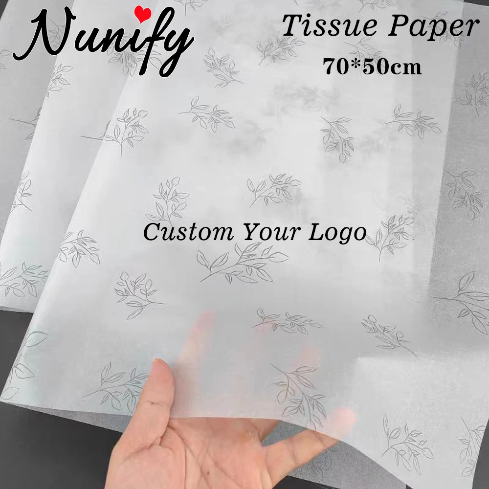 Nunify Custom Logo Tissue Paper Wig Packing Lining Paper Translucent ...