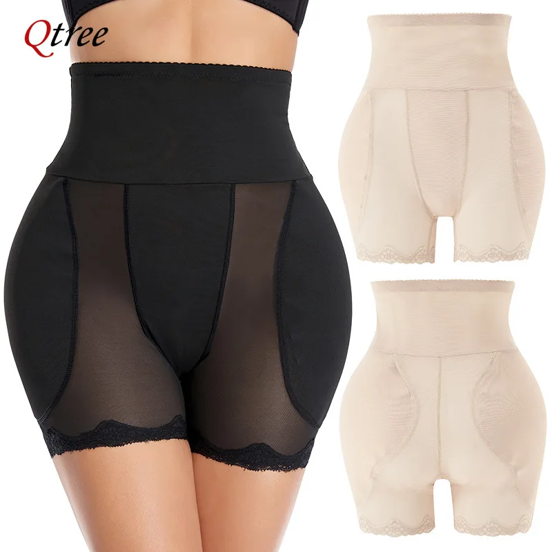 Qtree-Women-Butt-Lifter-Body-Shaper-Hip-Padded-Shorts-High-Waist-Body-Curve-Shapers-Slimming ...