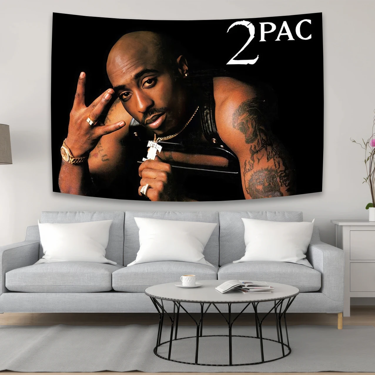 American-Rapper-2pac-Tapestry-Hippie-Aesthetic-Ins-Wall-Covering-Home-D ...