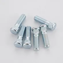 Car Wheel Bolts M12x1.5 49mm/43mm Length Wheel Studs M12 threads and a ...
