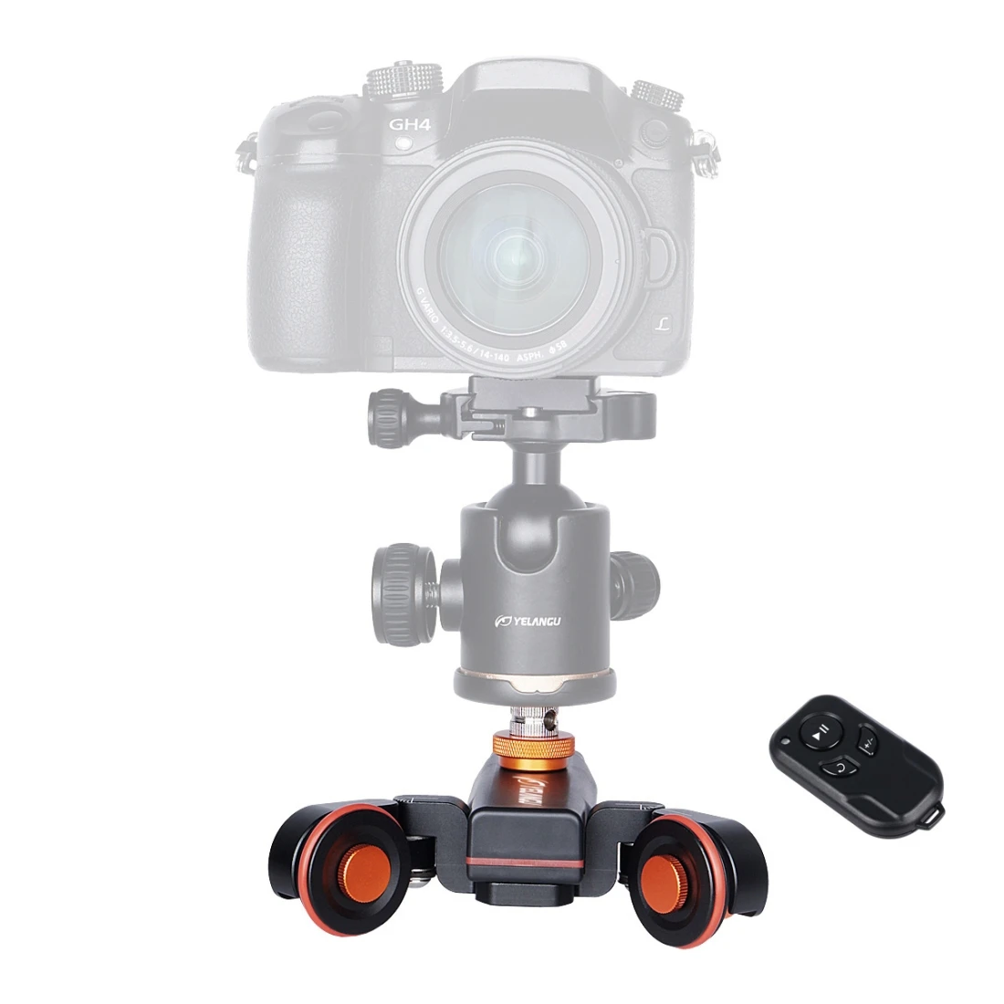 YELANGU L4X Camera Wheel Dolly II Electric Track Slider 3-Wheel Video ...