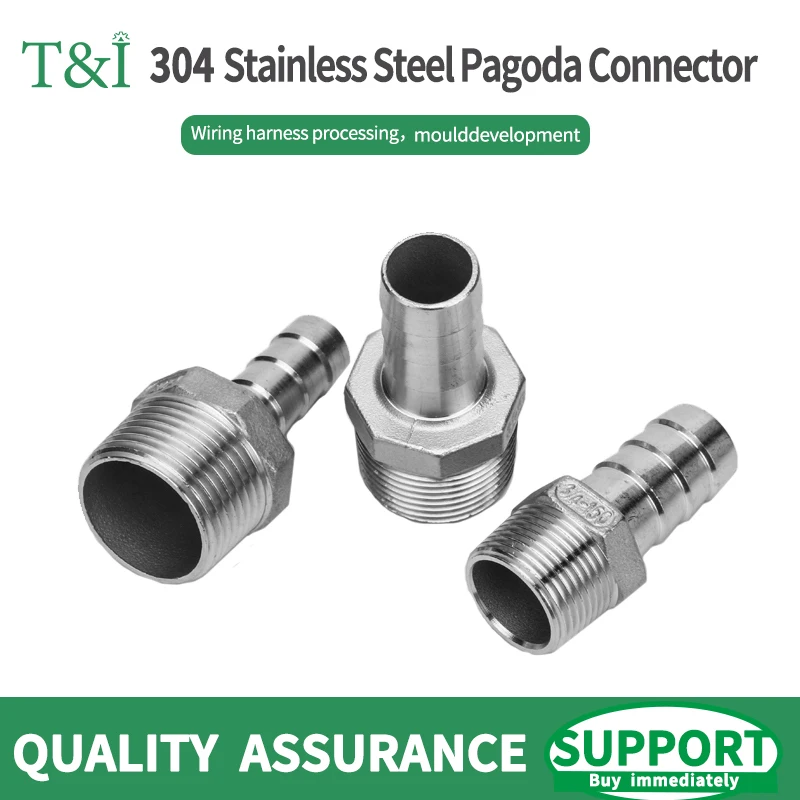 304 Stainless Steel Pagoda Connector Hexagon Socket 1/2/4/6 Inch ...