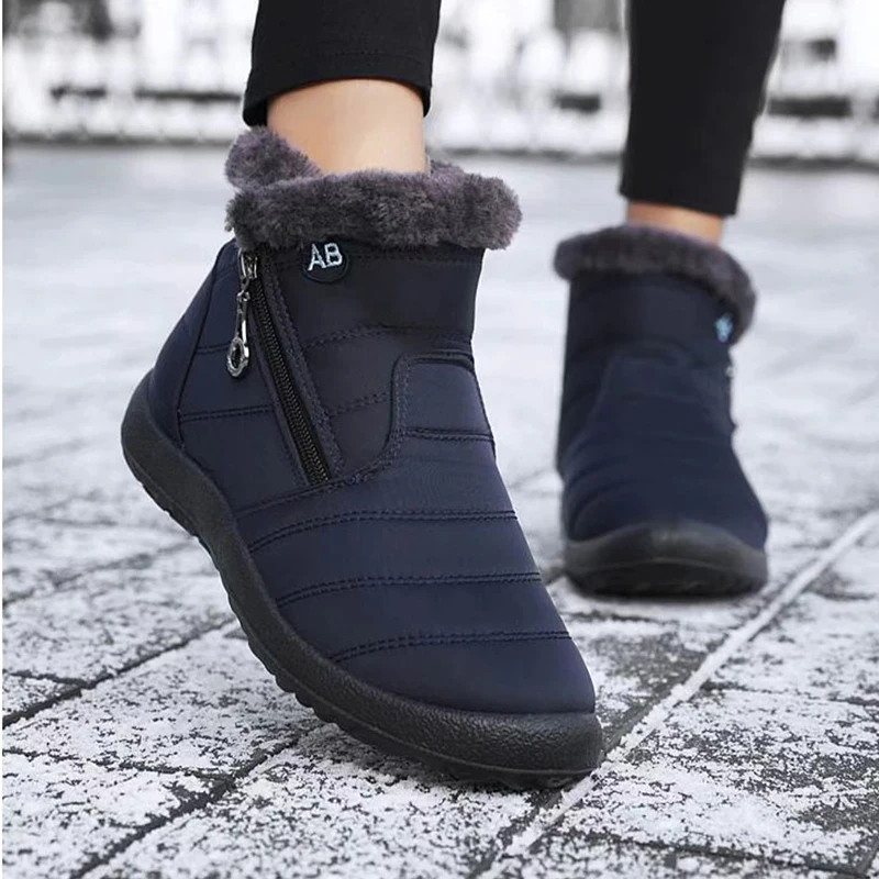 BAIRUILUN-Botas-de-nieve-impermeables-para-mujer-zapatos-planos ...