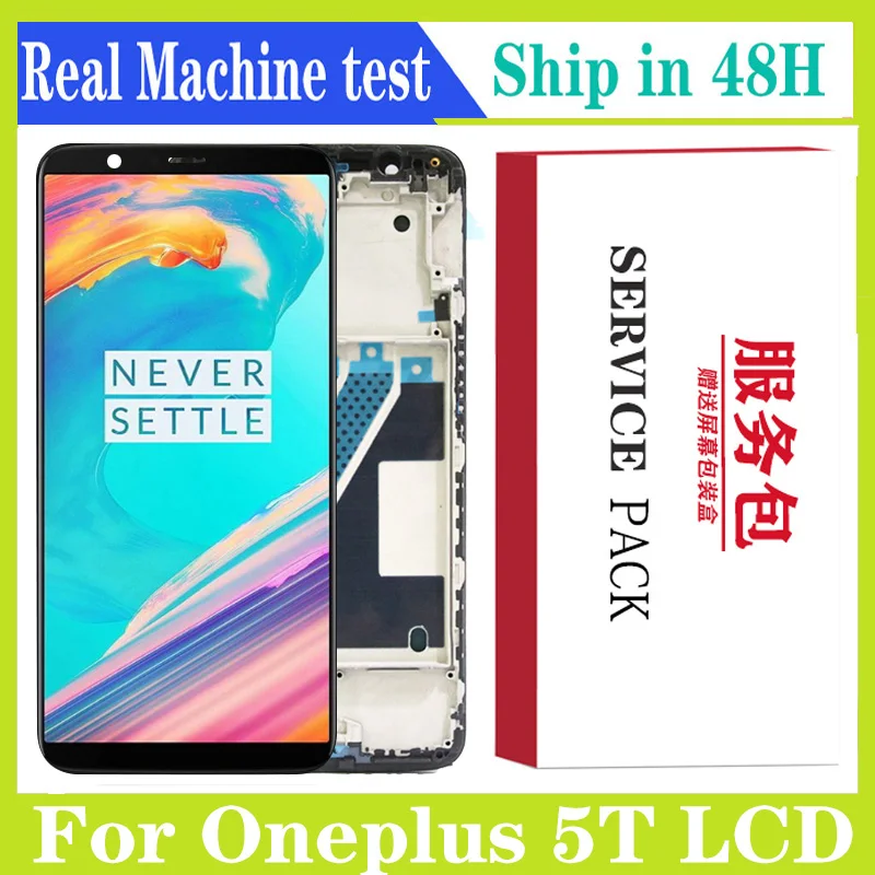 Original For Oneplus 5t Display Lcd Touch Screen Assembly Replacement ...