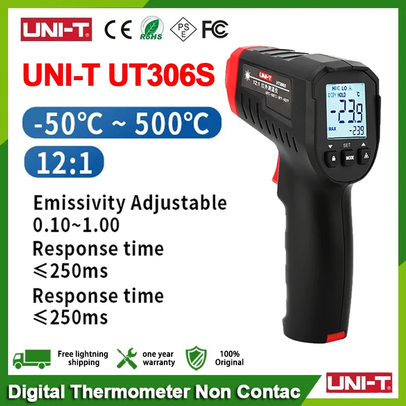 Term-metro-Digital-UNI-T-UT306S-UT306C-medidor-de-temperatura-l-ser ...