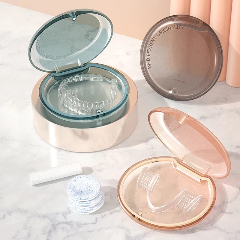 High Quality Frosted Material Orthodontic Retainer Braces Storage Box ...