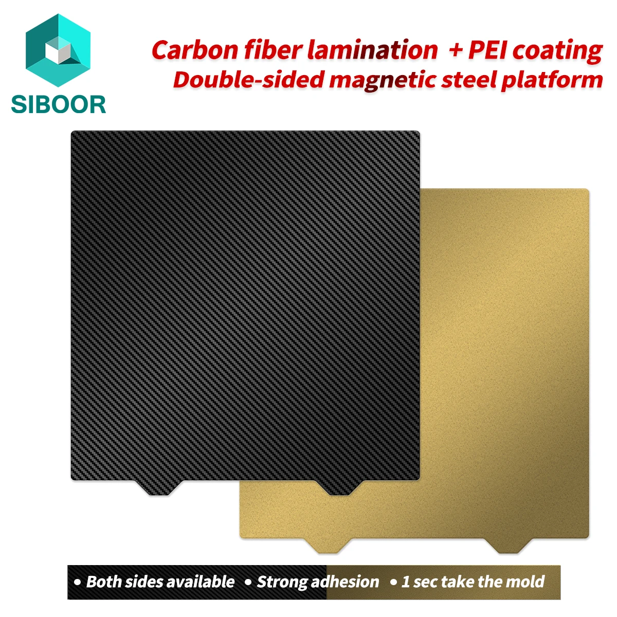 Voron-0-1-2-4-Build-Plat-PEI-Carbon-Fibre-PEI-Sheet-Double-Side-Heated ...