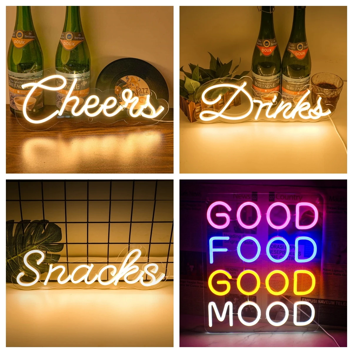 Letrero-de-ne-n-para-Snack-Bar-decoraci-n-art-stica-de-pared-alimentado ...