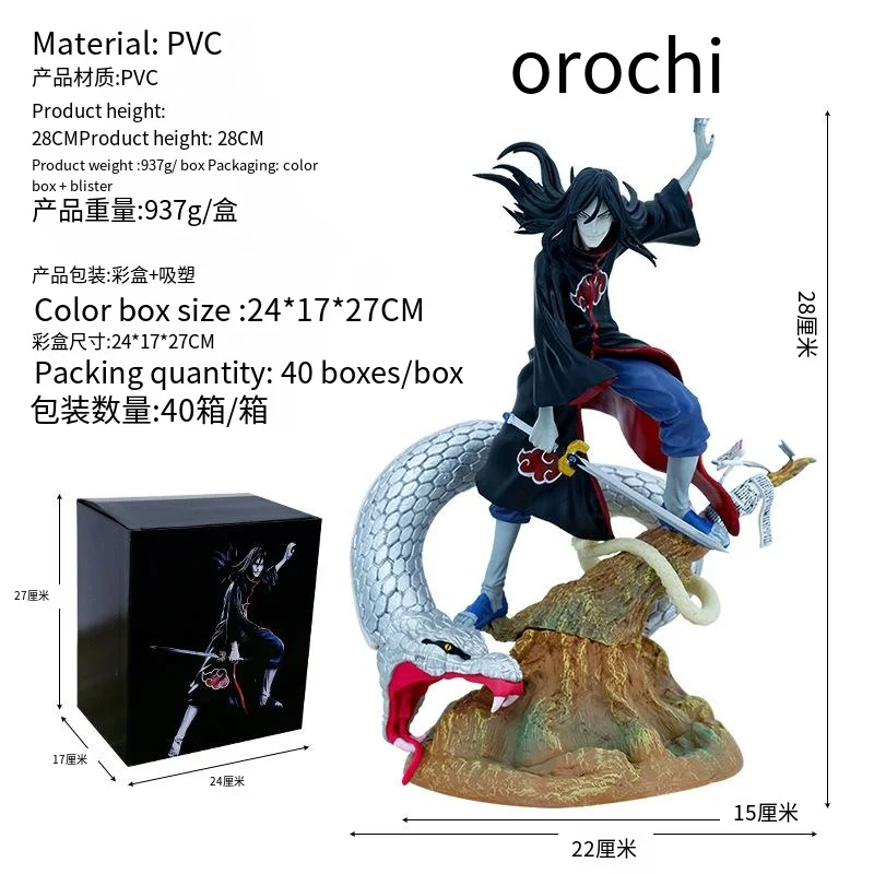 Cartoon-Anime-Naruto-e-Gk-Toys-Orochimaru-Collection-Pvc-Action-Figur ...