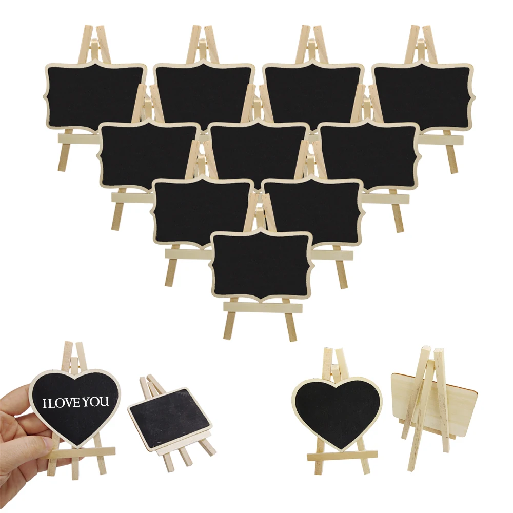 5pcs-Mini-Wooden-Blackboard-Message-Board-Menu-Chalkboards-Wood-Table ...