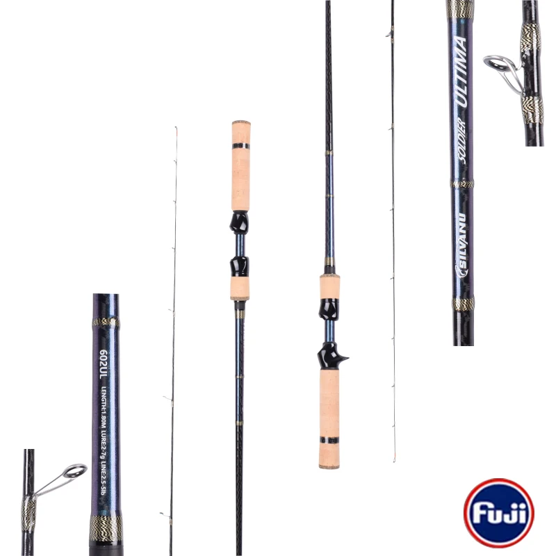 Mavllos ULTIMA Bass Spinning Rod,Fast UL Tip with Fuji Ring,Lure 1-6g ...