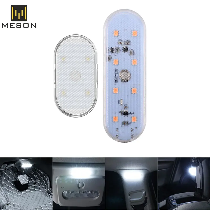Car-Interior-Touch-Sensor-LED-Reading-Lights-Wireless-Colorful ...