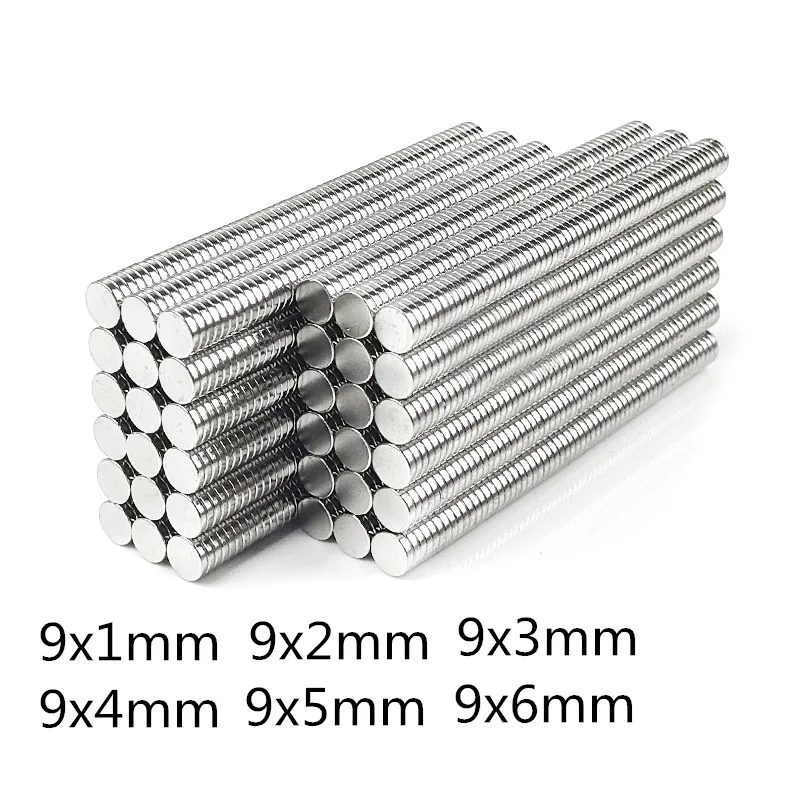 10-20-50-100PCS-9mm-Super-Strong-Round-Small-Magnet-N35-Neodymium ...