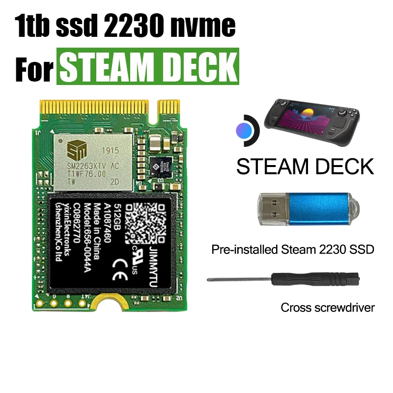 Steam-Deck-SSD-2230-Nvme-M2-1-To-512-Go-256-Go-Compatible-avec-Console ...