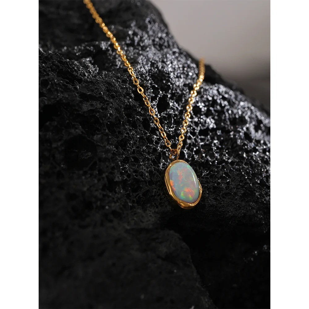 Exquisite Stylish Natural Australian Stone 18k Gold – Kosmo Jewellery