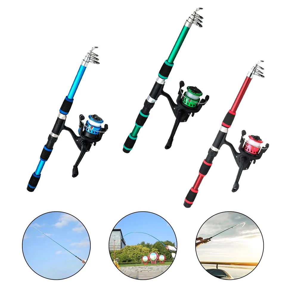 Fishing-Pole-Set-Full-Kits-With-Telescopic-Fishing-Rod-And-Spinning ...