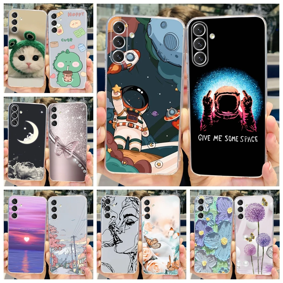 For Samsung Galaxy A04s Case Luxury Painted Back Cover Soft Silicone ...