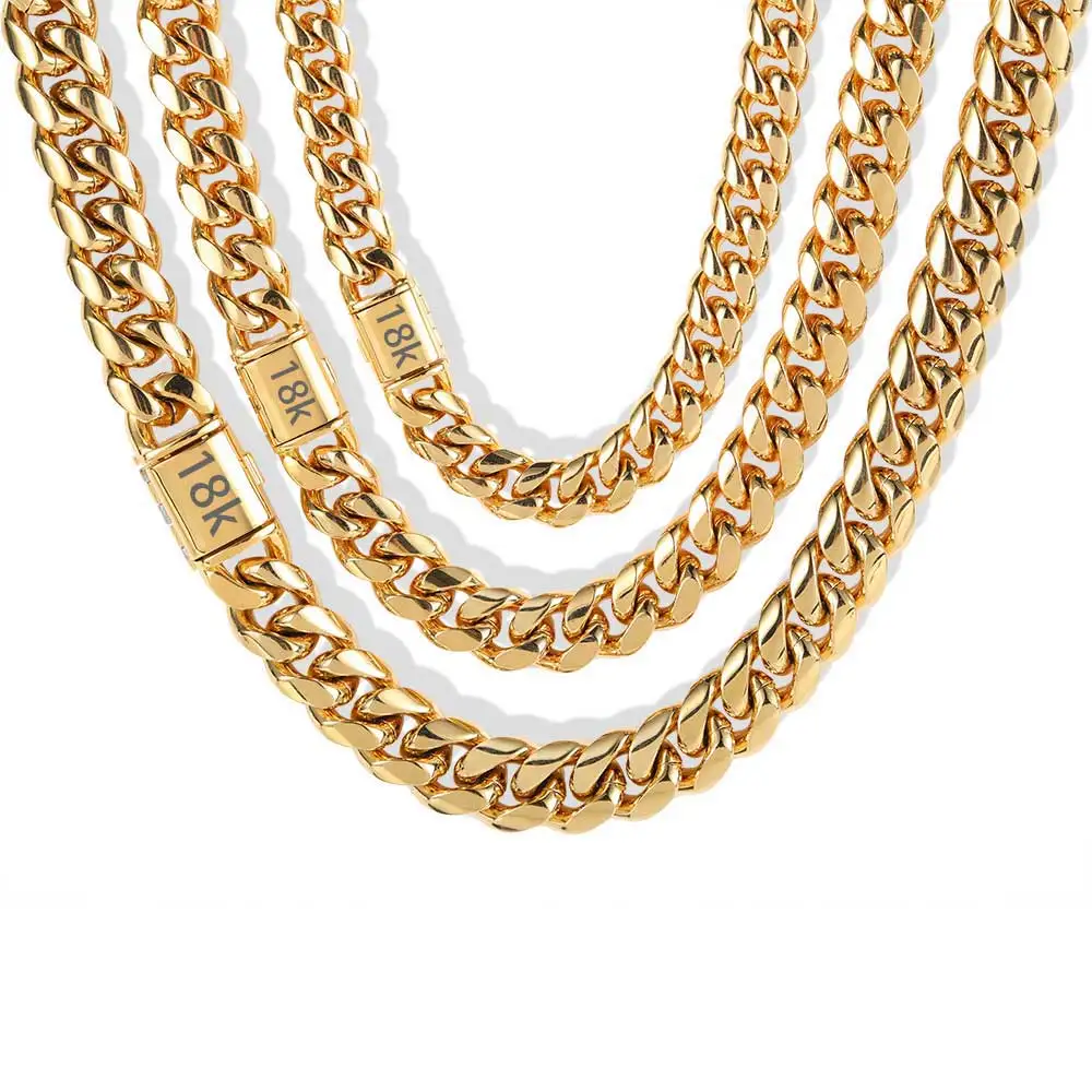Hip-Hop-Jewelry-8mm-10mm-12mm-14mm-Men-s-Necklaces-Chain-Cool-Cuban ...