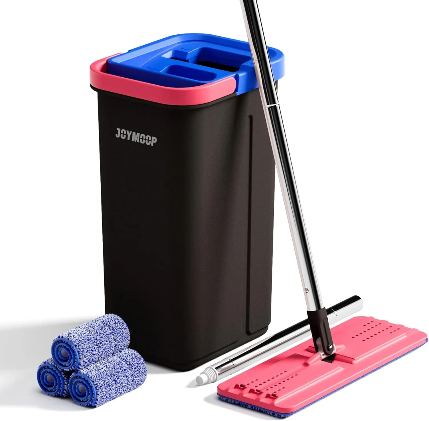 Microfiber Flat Mop and Bucket Set for Floor and Wall Cleaning ...