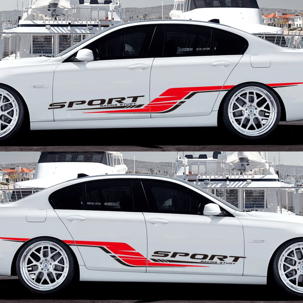 Autocollants-de-tuning-en-vinyle-pour-voiture-rayures-longues-et-c-t ...