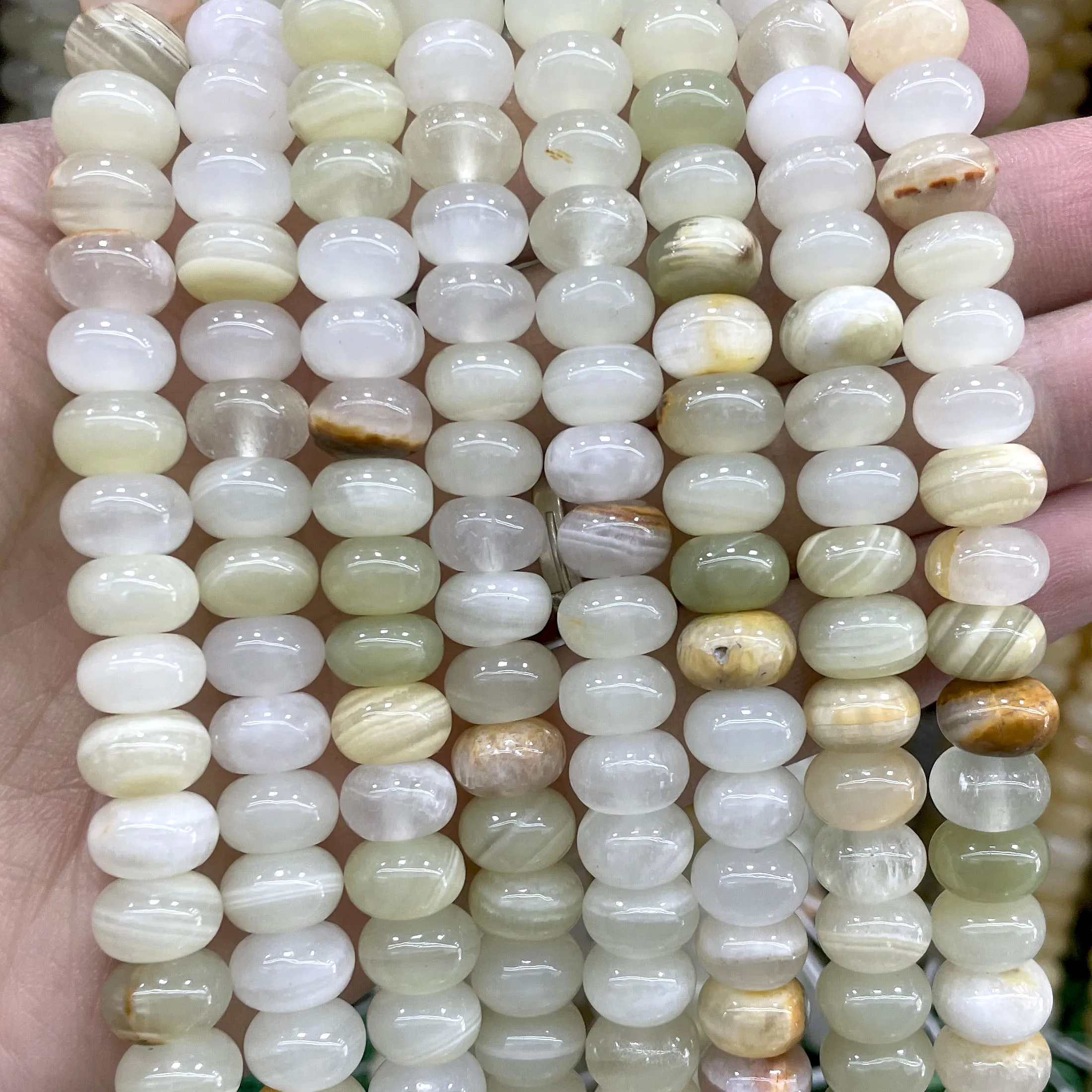Yellow Jade Stone Beads