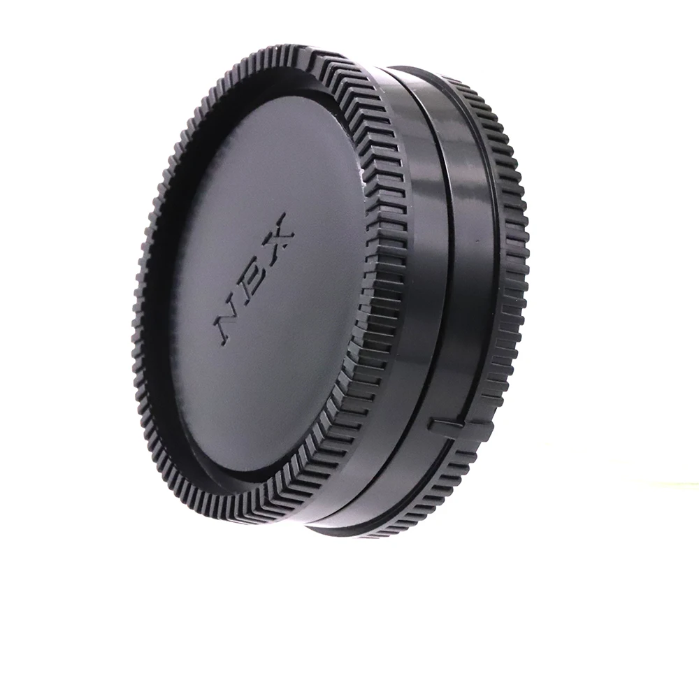 For Sony E / FE Rear Lens Cap Camera Body Cap Set Plastic Black for ...
