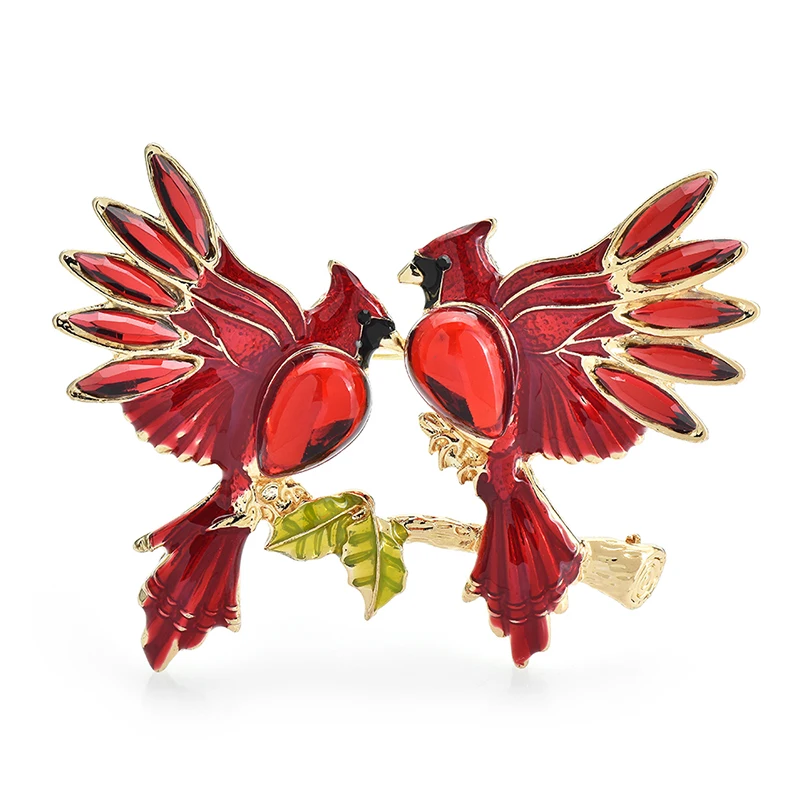 Wuli-baby-Red-Birds-Brooches-For-Women-Unisex-Beautiful-Lucky-Christmas ...